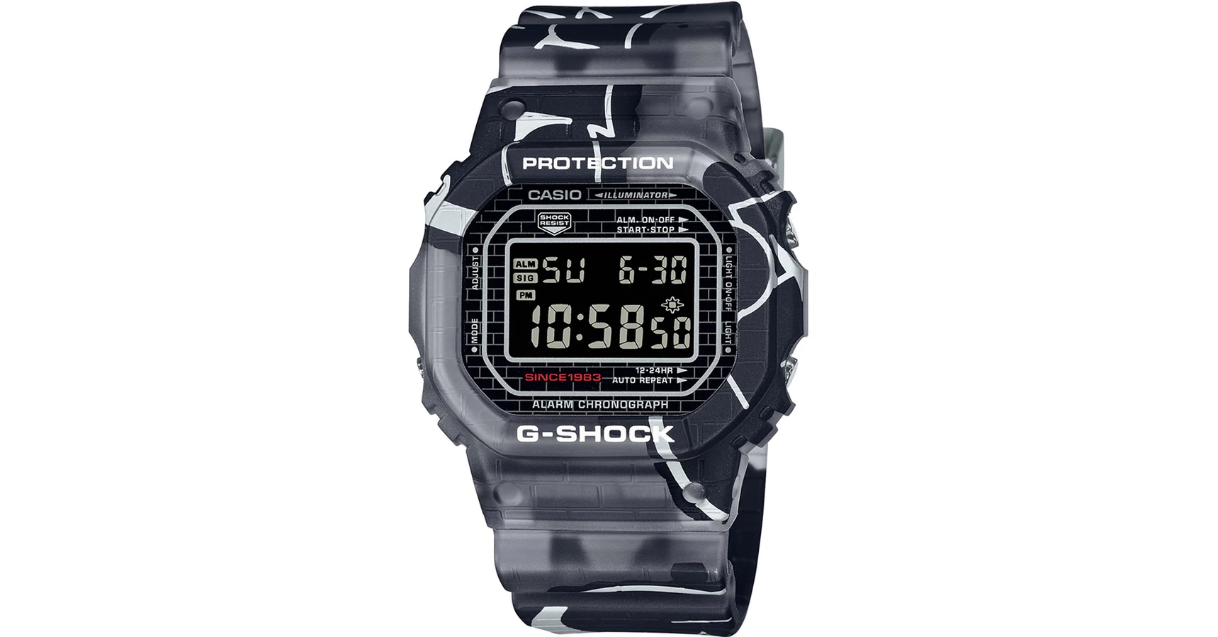 Casio férfi óra - DW-5000SS-1ER - G-Shock The Origin Graffiti Street ...