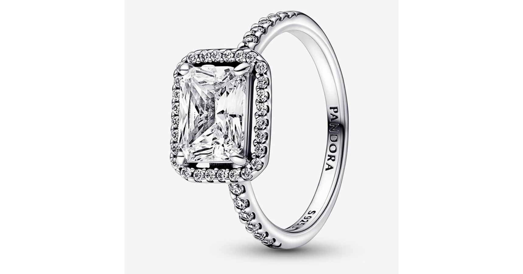 Pandora csillogó téglalap gyűrű - 192391C01-58 - Pandora gyűrűk ...