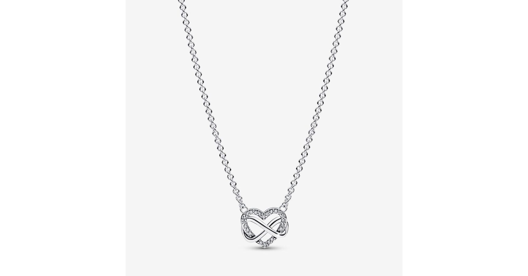 Pandora szikrázó végtelen & szív nyaklánc - 392666C01-50 - Pandora ...