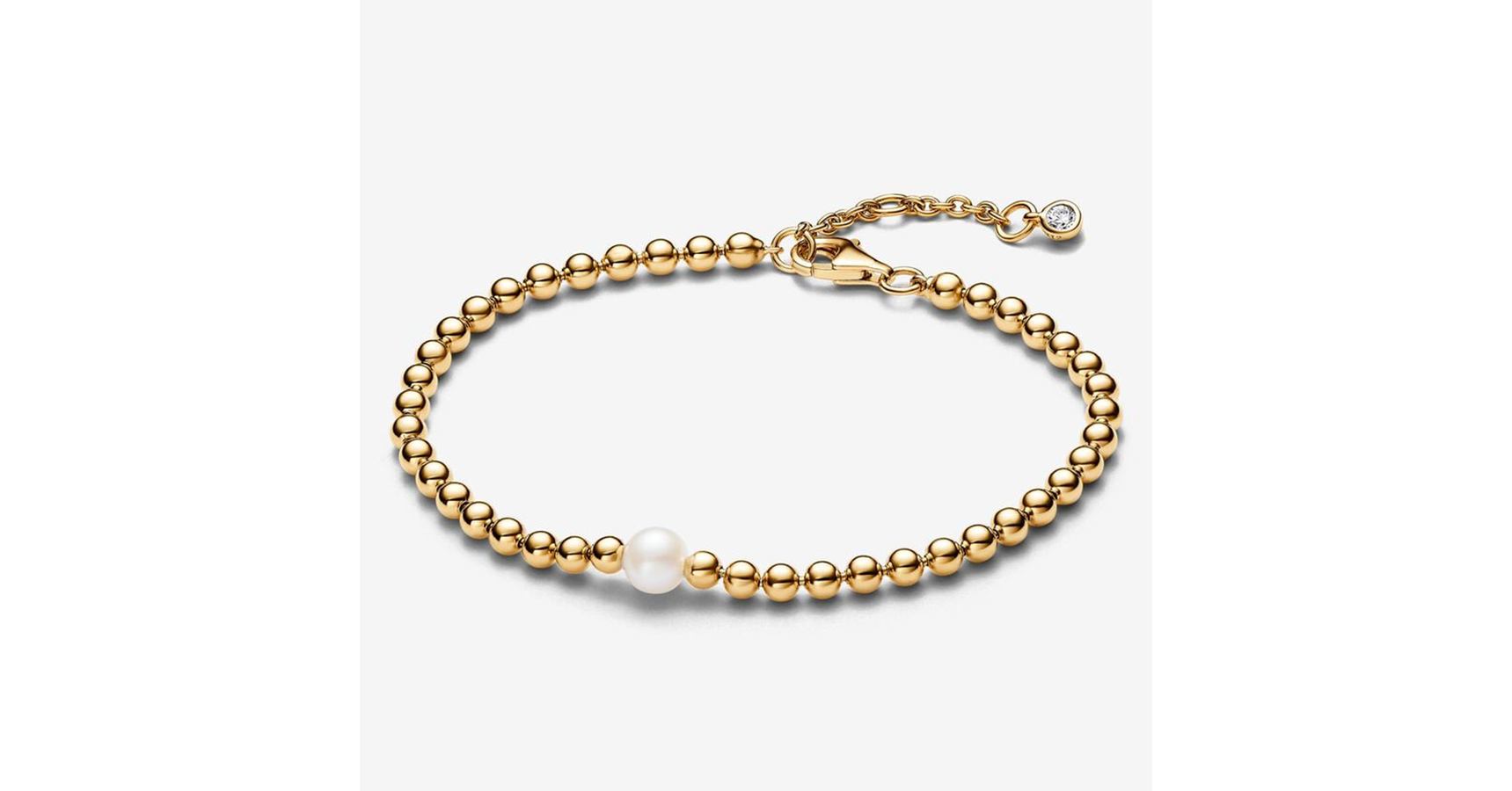 Pandora arany gyöngyök és tenyésztett gyöngy karkötő - 563173C01-16 ...
