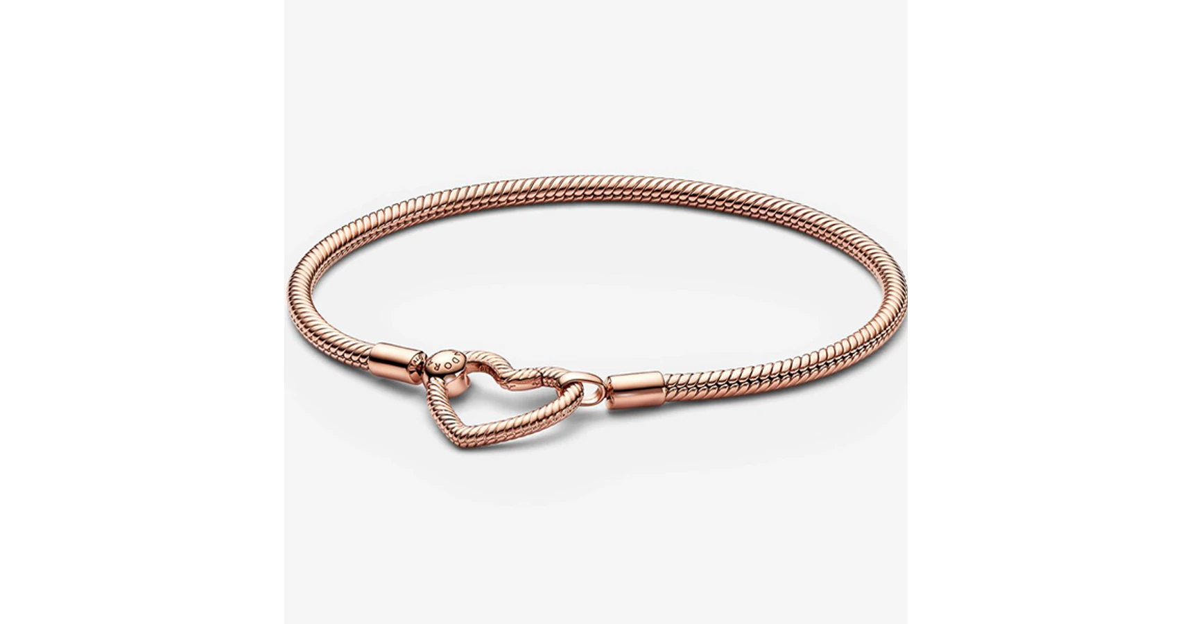 Pandora szív záras Moments rozé arany karkötő - 582257C00-17 - Pandora ...