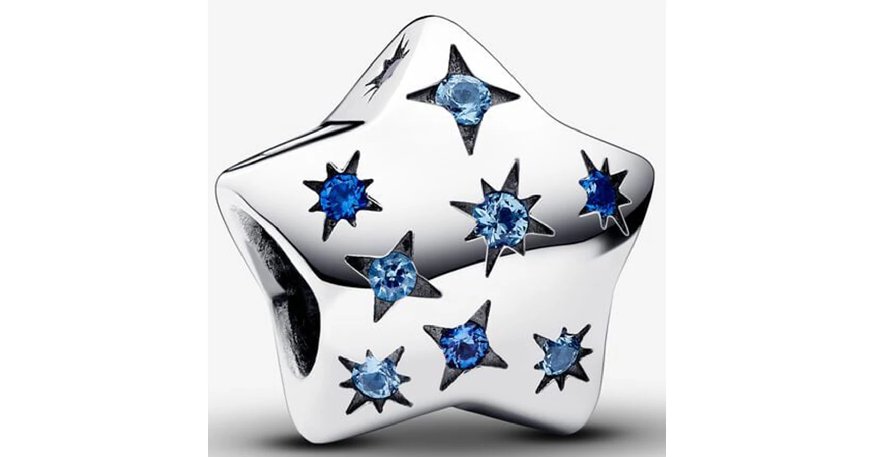 Pandora kék köves csillag charm - 792974C01 - Pandora charmok - Orashop ...