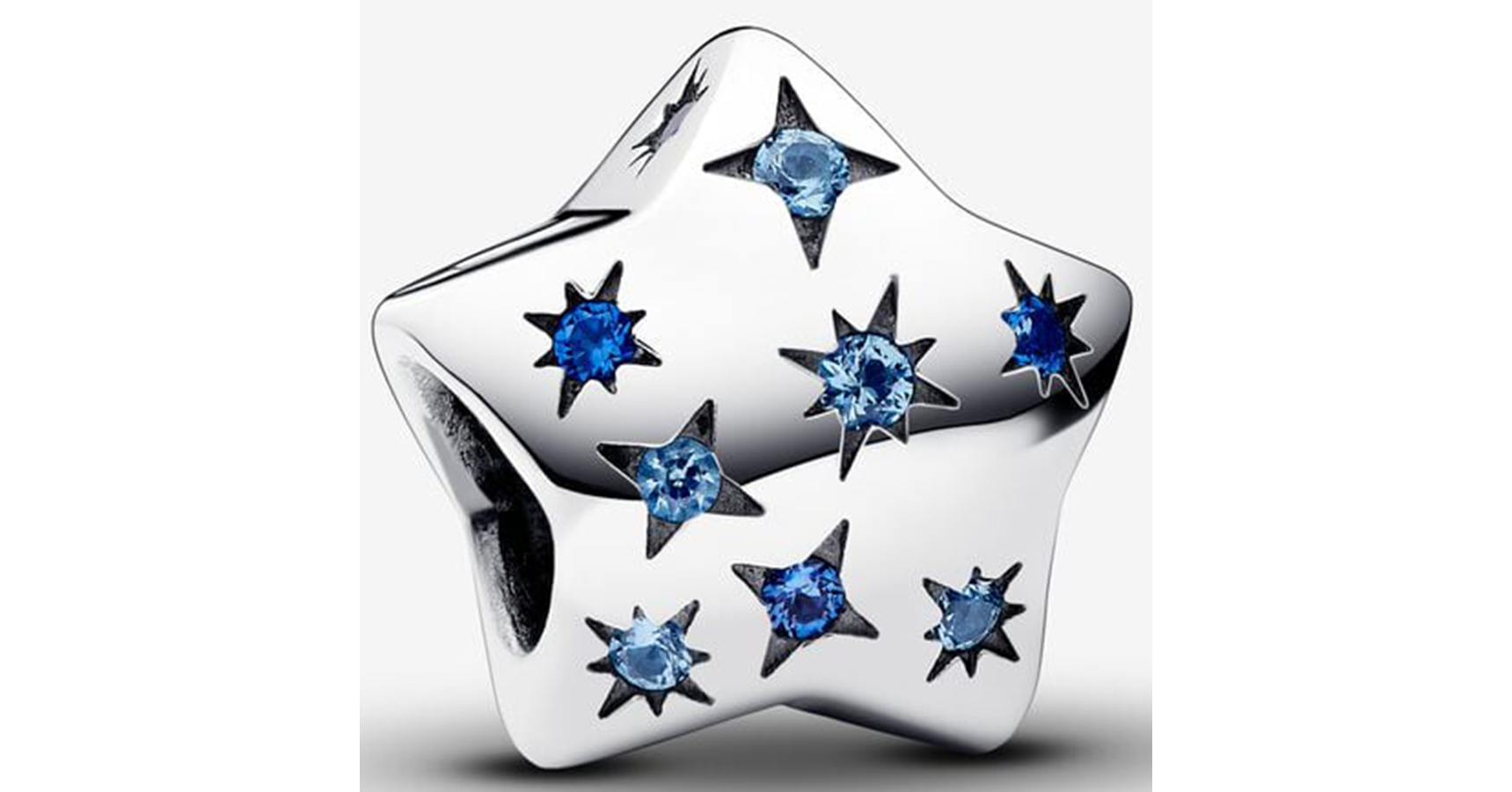 Pandora kék köves csillag charm - 792974C01 - Pandora charmok - Orashop ...