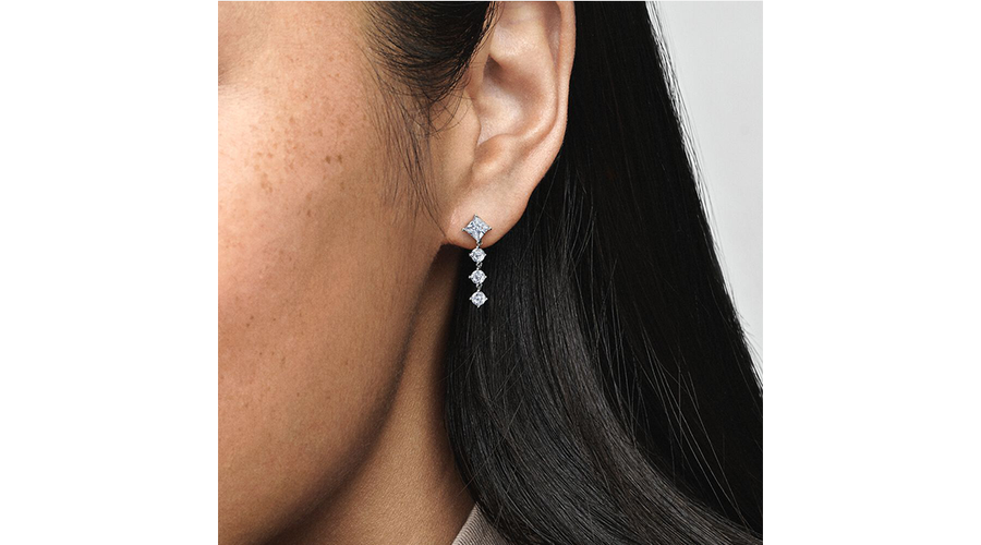 Pandora szikrázó kerek és szögletes fülbevaló - 290045C01 - Pandora ...