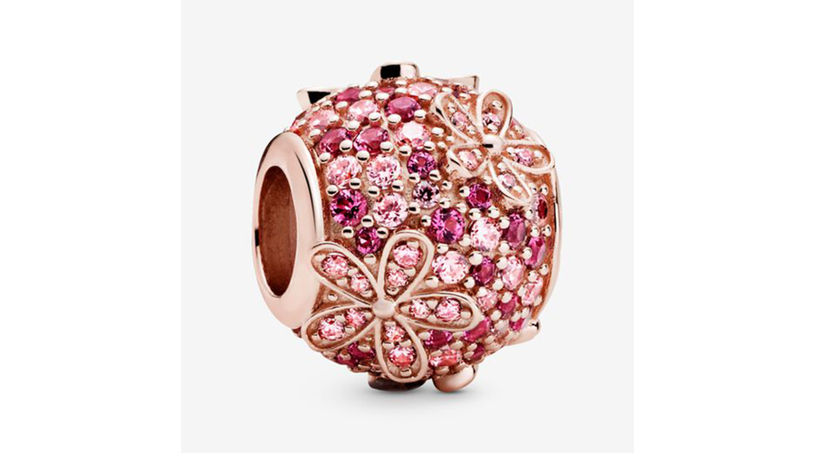 Pandora rózsaszín Pavé százszorszép charm - 788797C01 - Pandora charmok ...