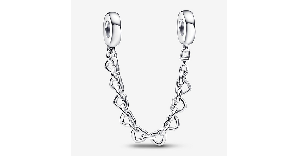 Pandora egymásba kapcsolt szívek biztonsági lánc - 792274C00-05 ...